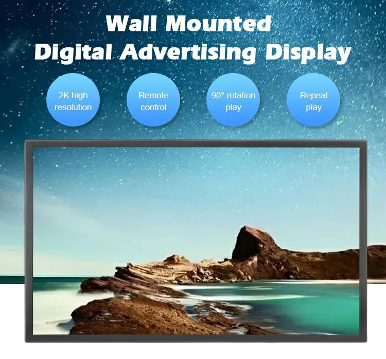Buy 55 Inch Wall Mounted Advertising Display Price
