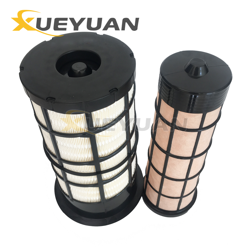 Excavator Heavy truck auto air filter P611189 and P611190
