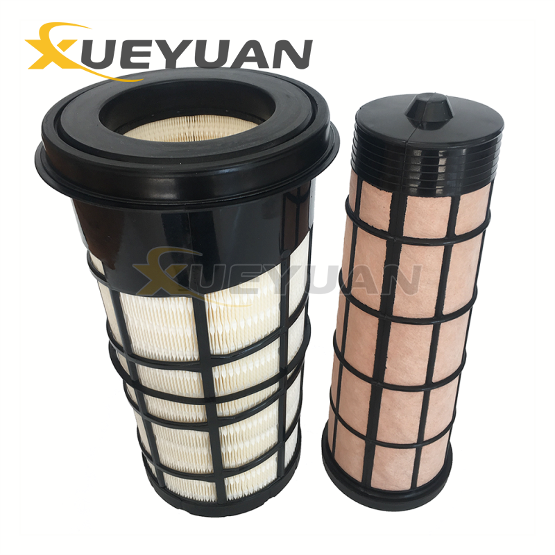 Excavator Heavy truck auto air filter P611189 and P611190
