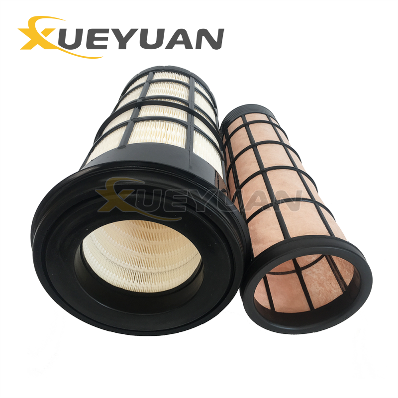 Excavator Heavy truck auto air filter P611189 and P611190