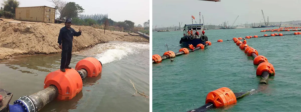 HDPE dredge pipes for Singapore dredging projects