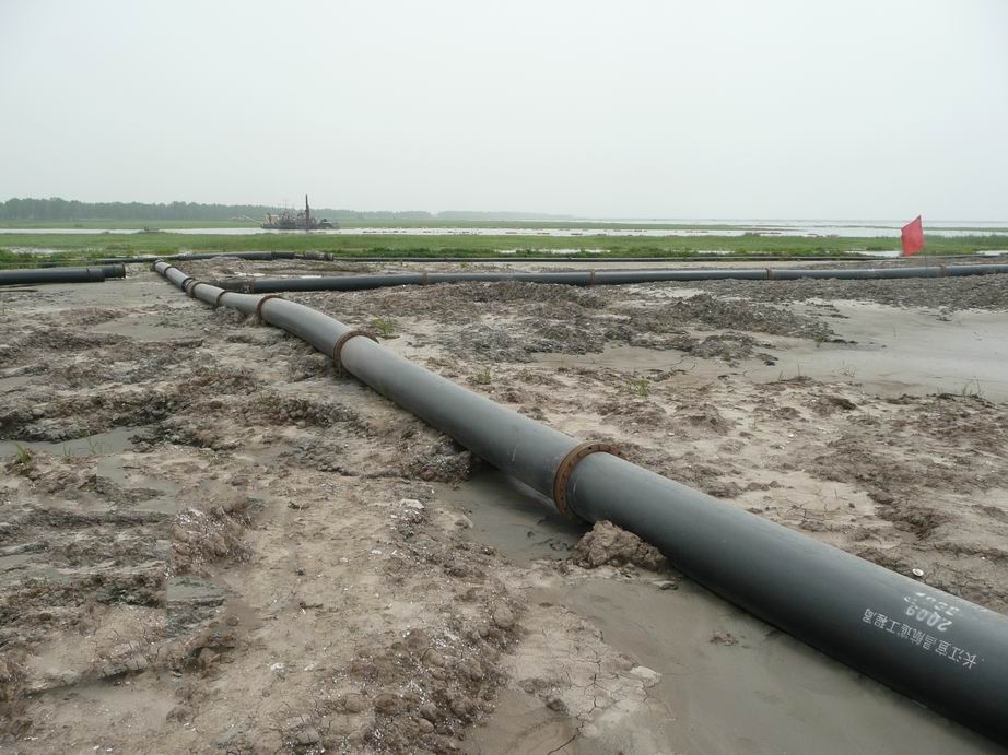 HDPE dredge pipes for Yangtze River dredging project