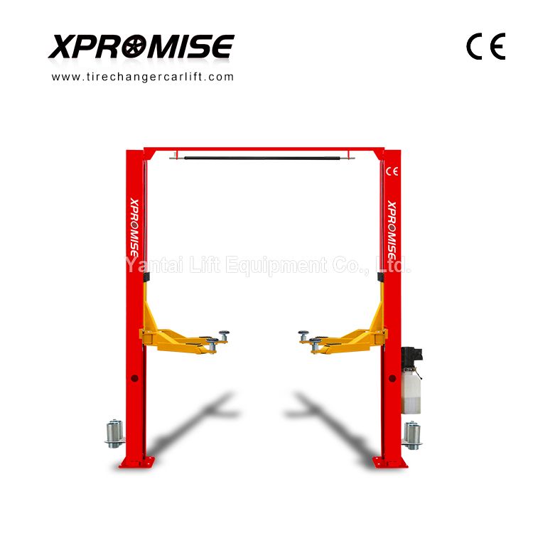 Two Side Manual Release Clear Floor 2 Post Lift
