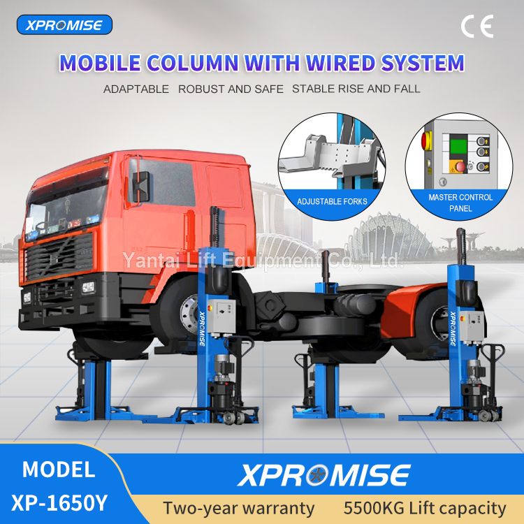 Mobile Column With Wired System Single Post Lift