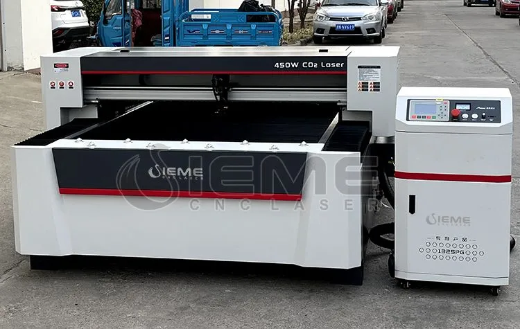 Servo CO2 laser cutting machine with fiber laser structure