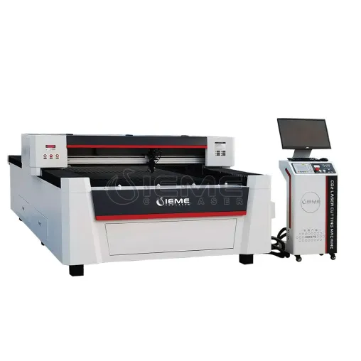 Servo CO2 laser cutting machine with fiber laser structure