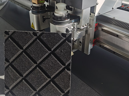 PET Felt Cutting and Grooving Projects with CNC Oscillating Knife cutter