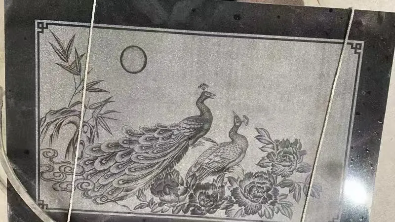 Laser engraving on granite