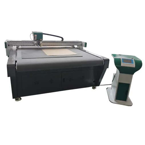 Coneycomb Cardboard Cutting with CNC Oscillating Knife Cutting Machine
