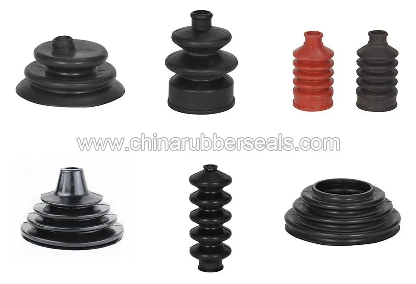 Silicone Nitrile EPDM NBR FKM Molded Flexible Rubber Bellows