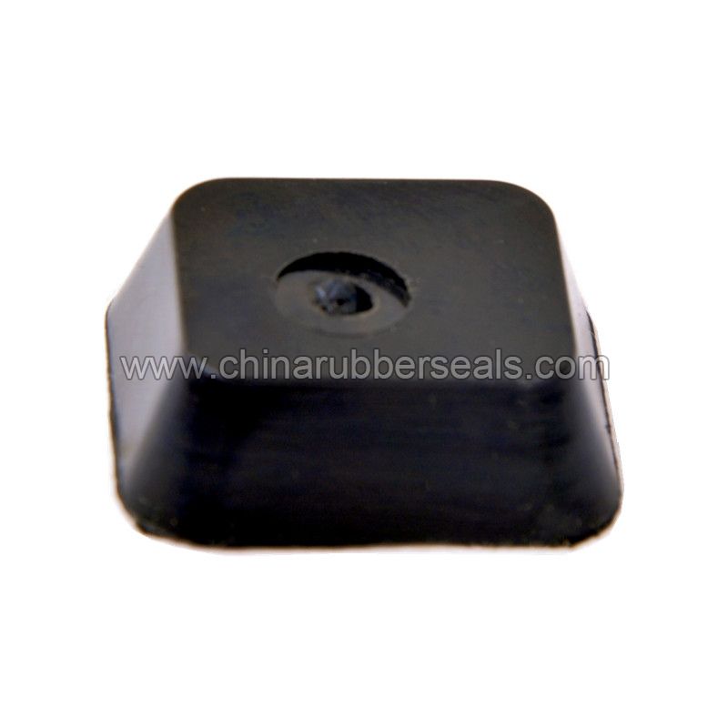 Square rubber block black damping isolation cushion rubber block ...
