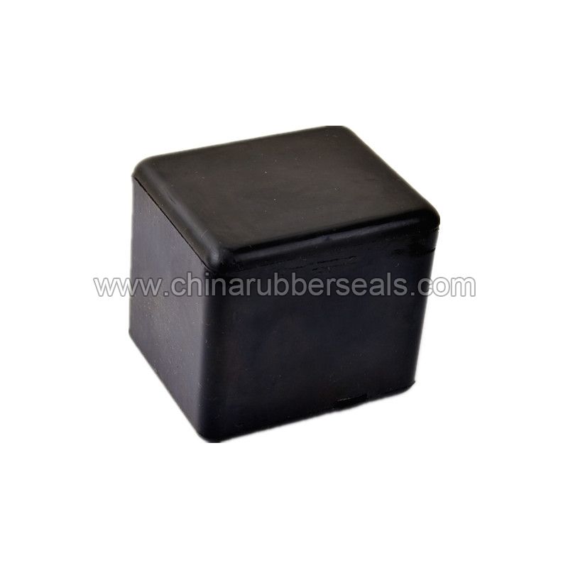Square rubber block black damping isolation cushion rubber block ...