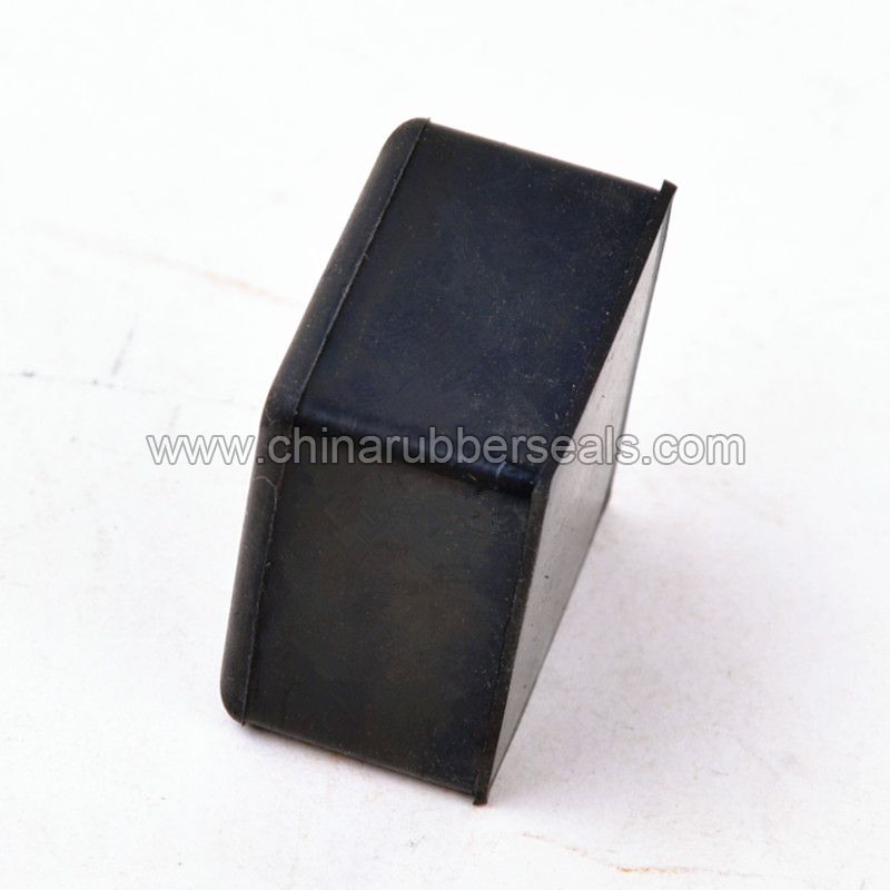 Square rubber block black damping isolation cushion rubber block ...