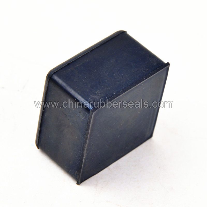 Square rubber block black damping isolation cushion rubber block ...