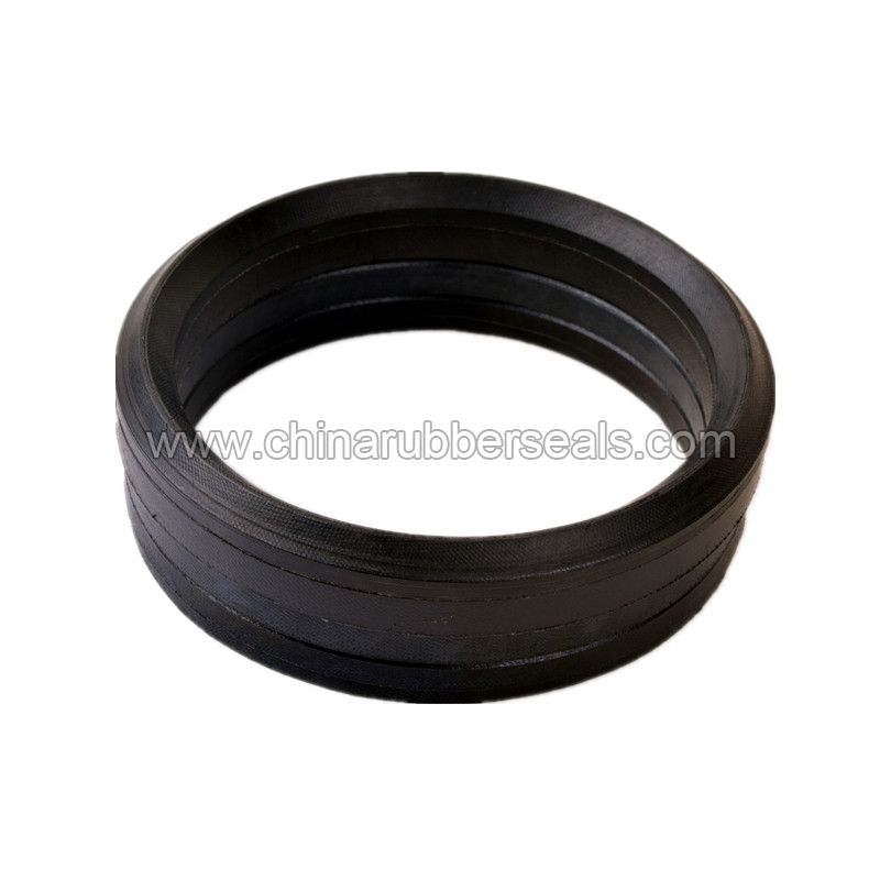 Black V type rubber oil seal
