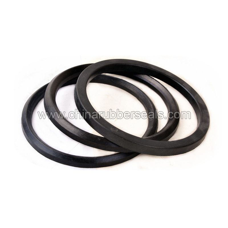 Black V type rubber oil seal