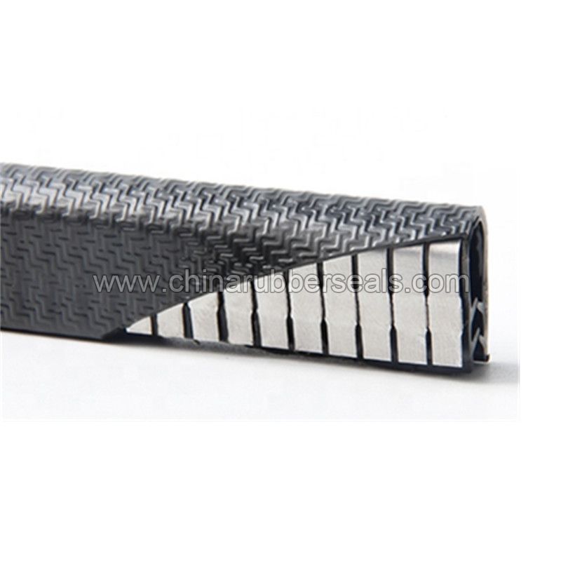 Customized Steel Insert Weather Rubber Seal Strip