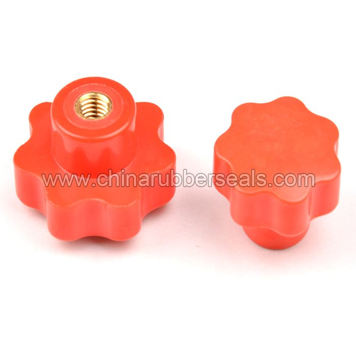 Red Seven Star Bakelite Knobs