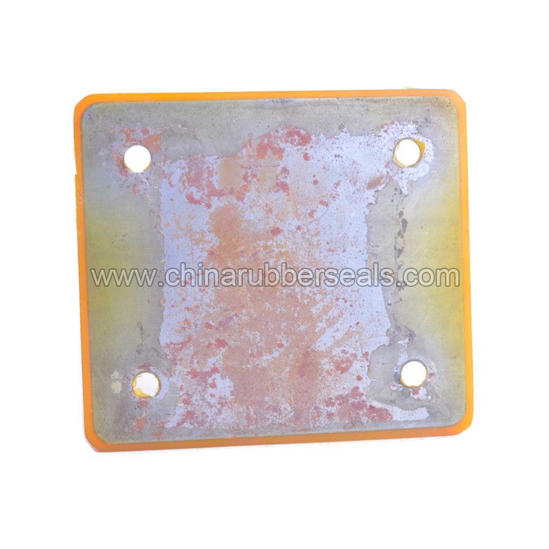 Custom made forklift clamping pu pads for Middle East