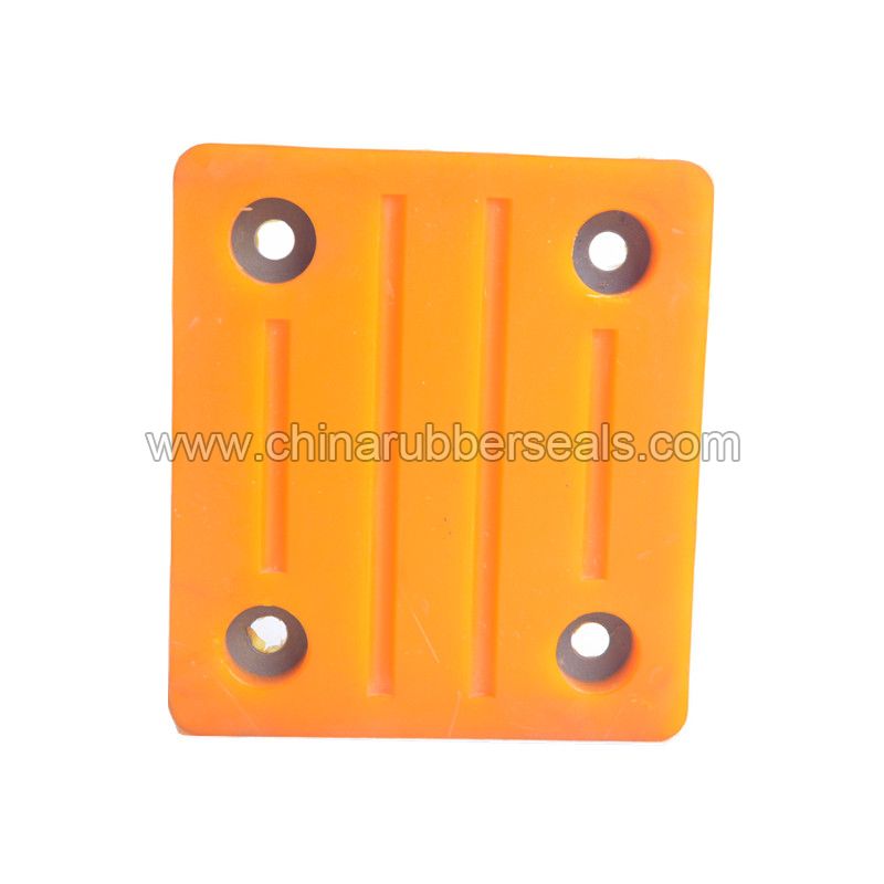 Custom made forklift clamping pu pads for Middle East
