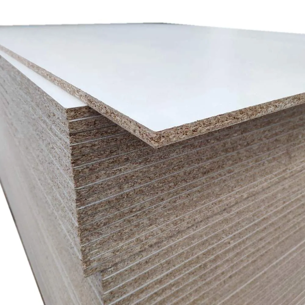white hmr melamine particle board