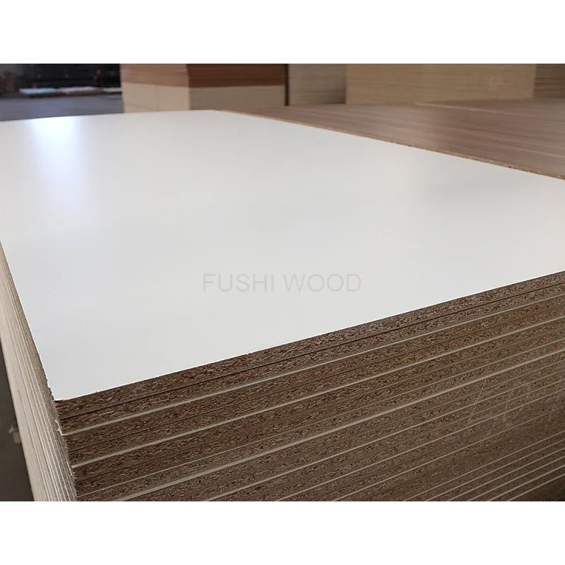 white hmr melamine particle board