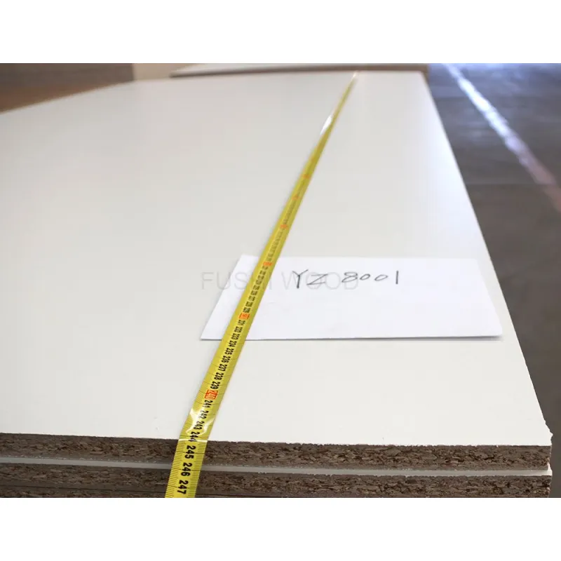 white hmr melamine particle board