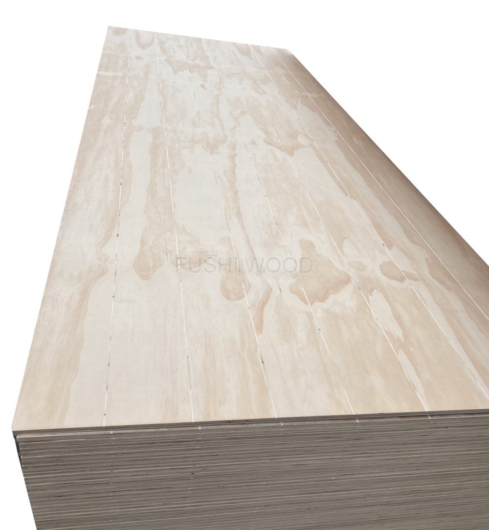 Grooved Plywood Sheets, Pine Wood Wall Paneling, V Groove Plywood Sheets