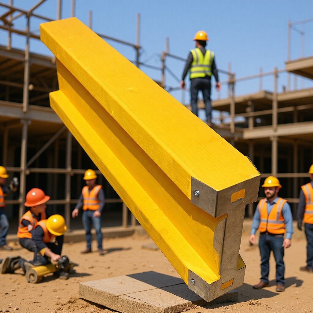 H20 beam with metal end protector
