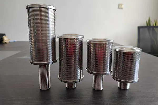 Media Retention Nozzle for False Bottom Filter, Wedge Wire Screen