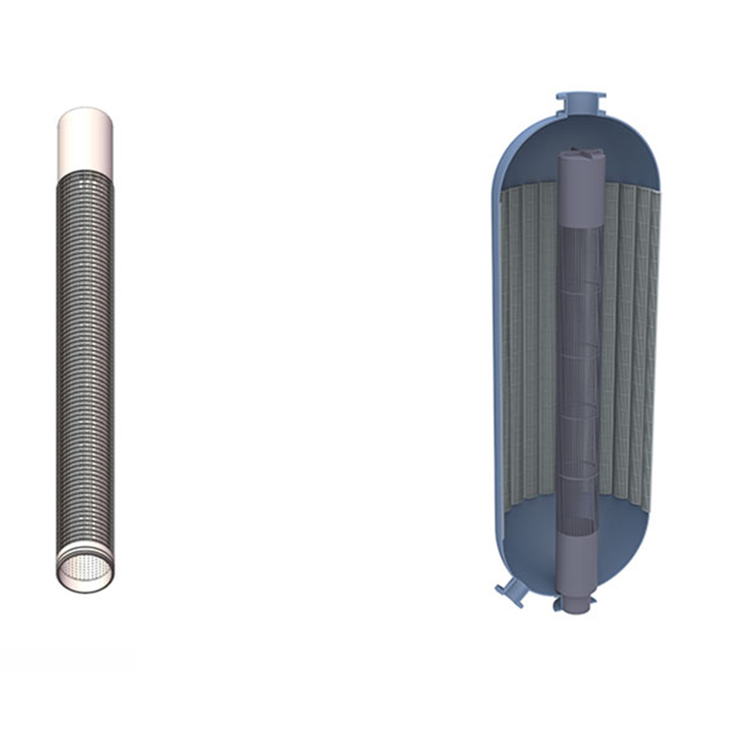 Wedge Wire Center Pipe for Flow Reactor Internal, Inter Screen