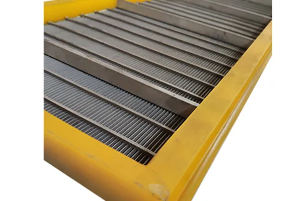 Wedge Wire Dewatering Screen Panel with Polyurethane Edged